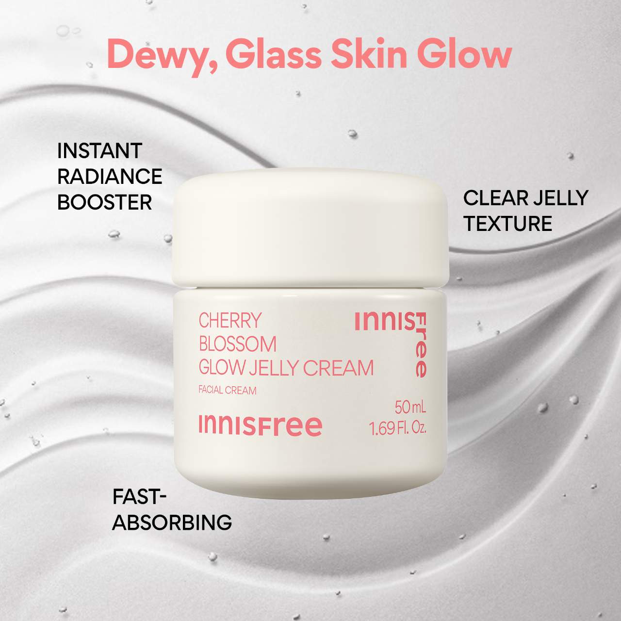 Cherry Blossom Dewy Glow Jelly Moisturizer With Niacinimide | Oprah Daily Shop