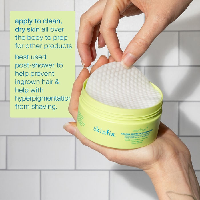 Resurface+ Aha/bha Niacinamide Exfoliating Pads For Face And Targeted ...