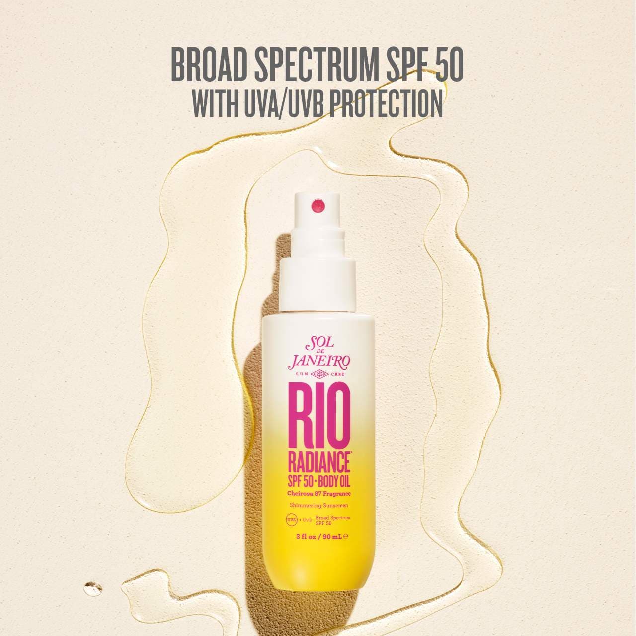 Rio Radiance™ Spf 50 Shimmering Body Oil Sunscreen | Oprah Daily Shop