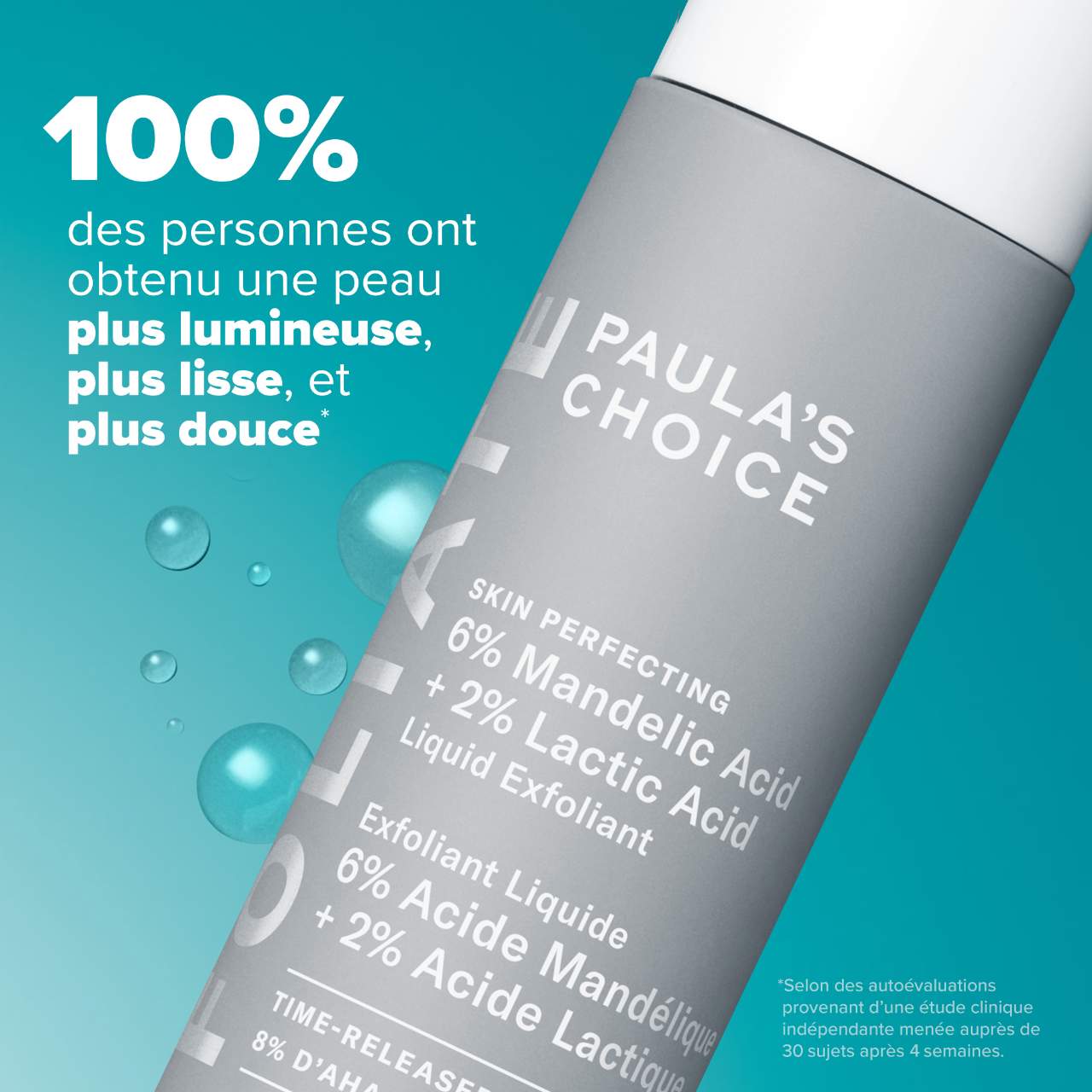 6% Mandelic Acid + 2% Lactic Acid Aha Liquid Exfoliant For Dark Spots ...