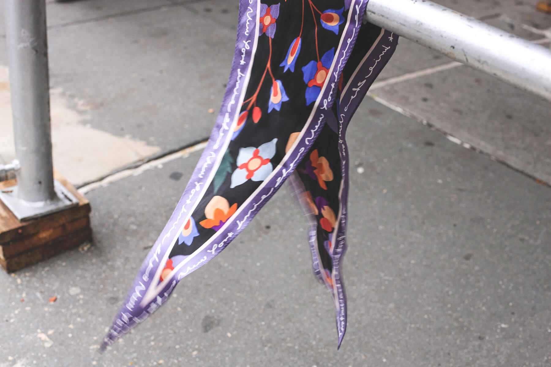 Silk Diamond Scarf Of Purple Garden | Oprah Daily Shop